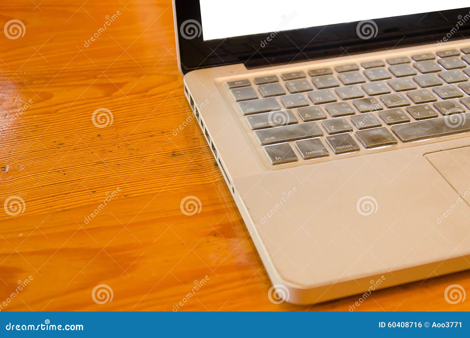 Computer on table stock photo. Image of work, white, table - 60408716