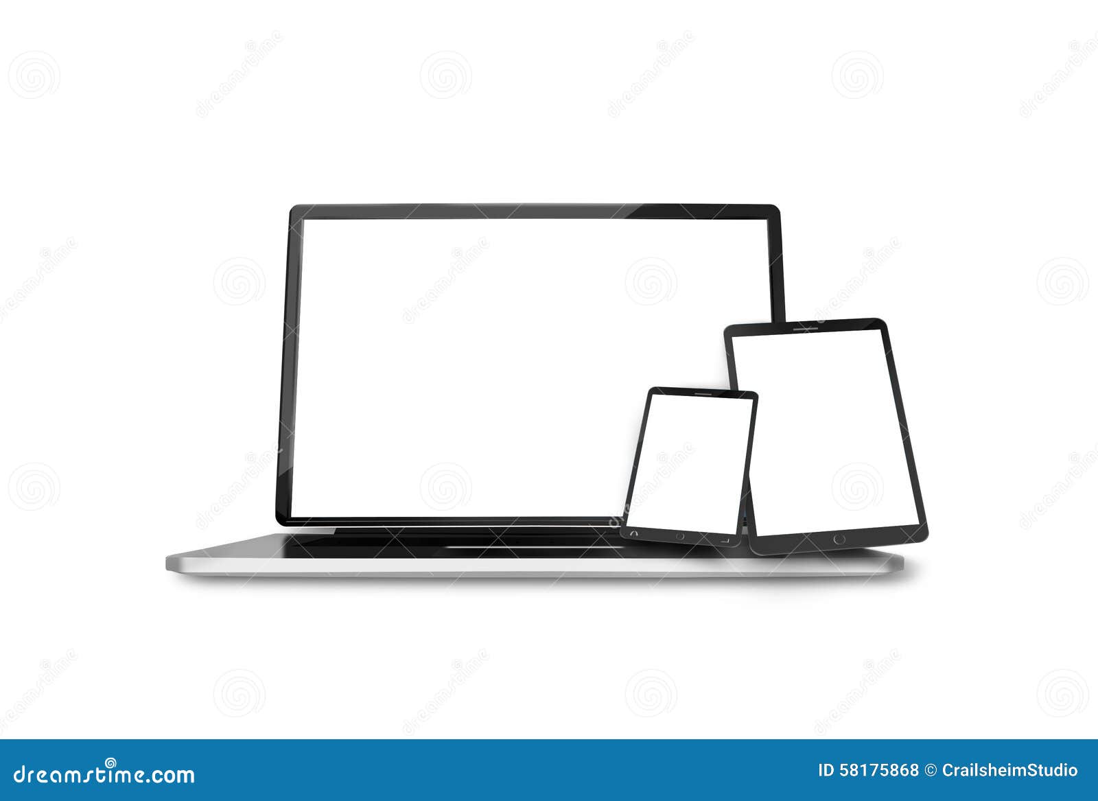 Computer Table Phone stock illustration. Illustration of offer - 58175868