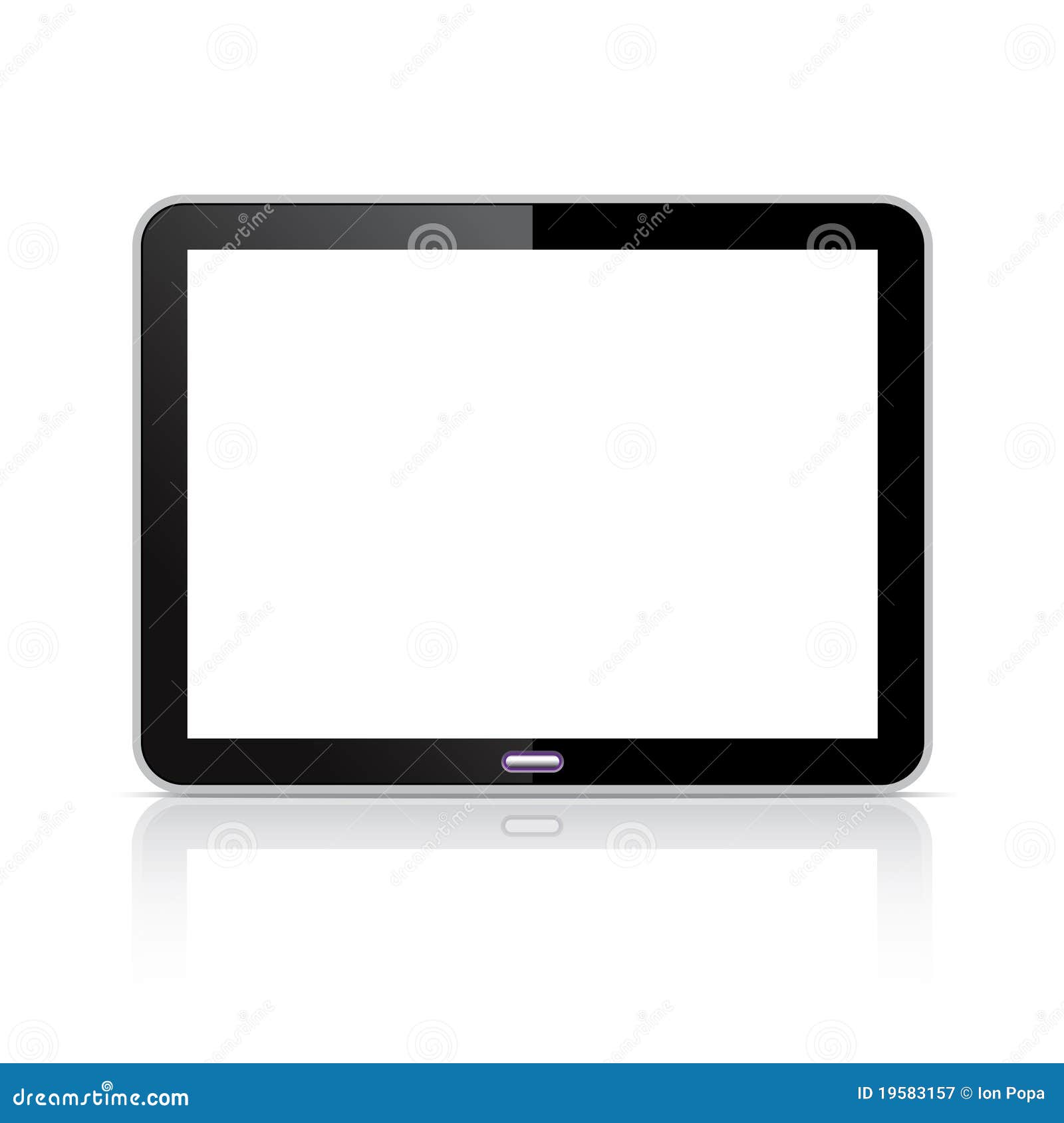 Computer tablet stock vector. Illustration of electronic - 19583157