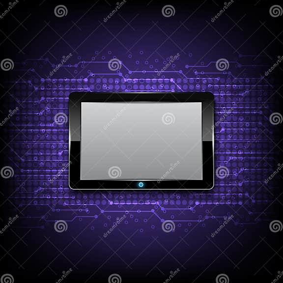 Computer Tablet Abstract Digital Technology Networking Background Stock ...