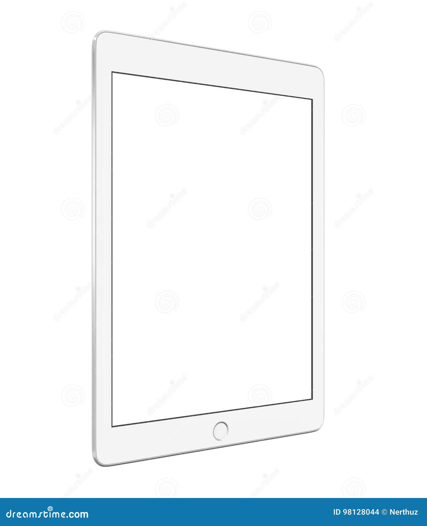 Computer Tablet Isolated stock illustration. Illustration of business ...
