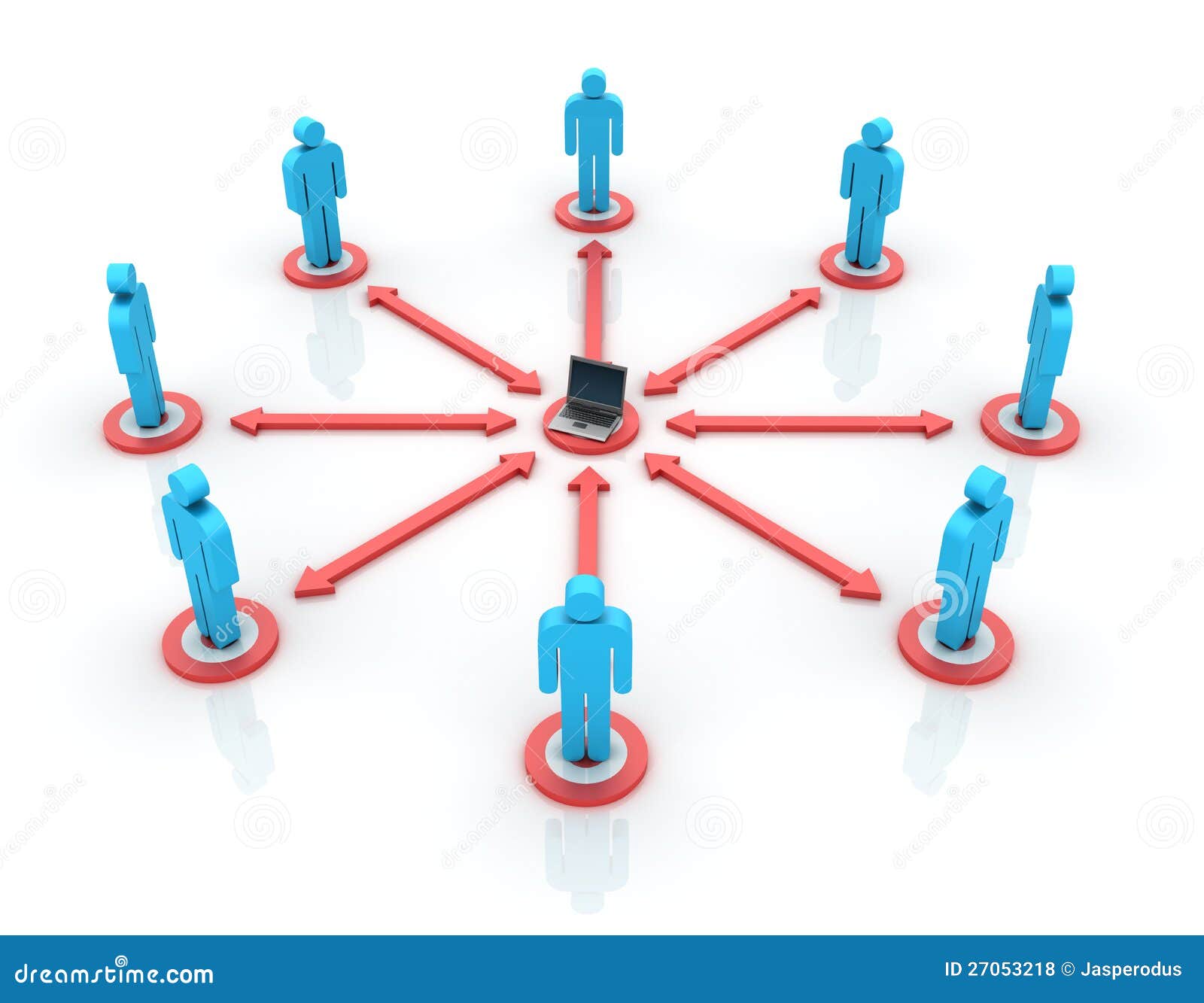 Computer Teamwork stock illustration. Illustration of organization ...