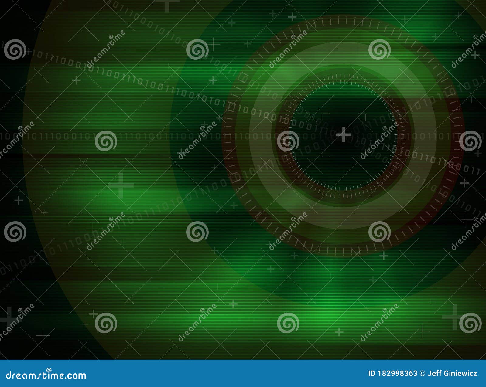 Tech background in green stock illustration. Illustration of computer ...