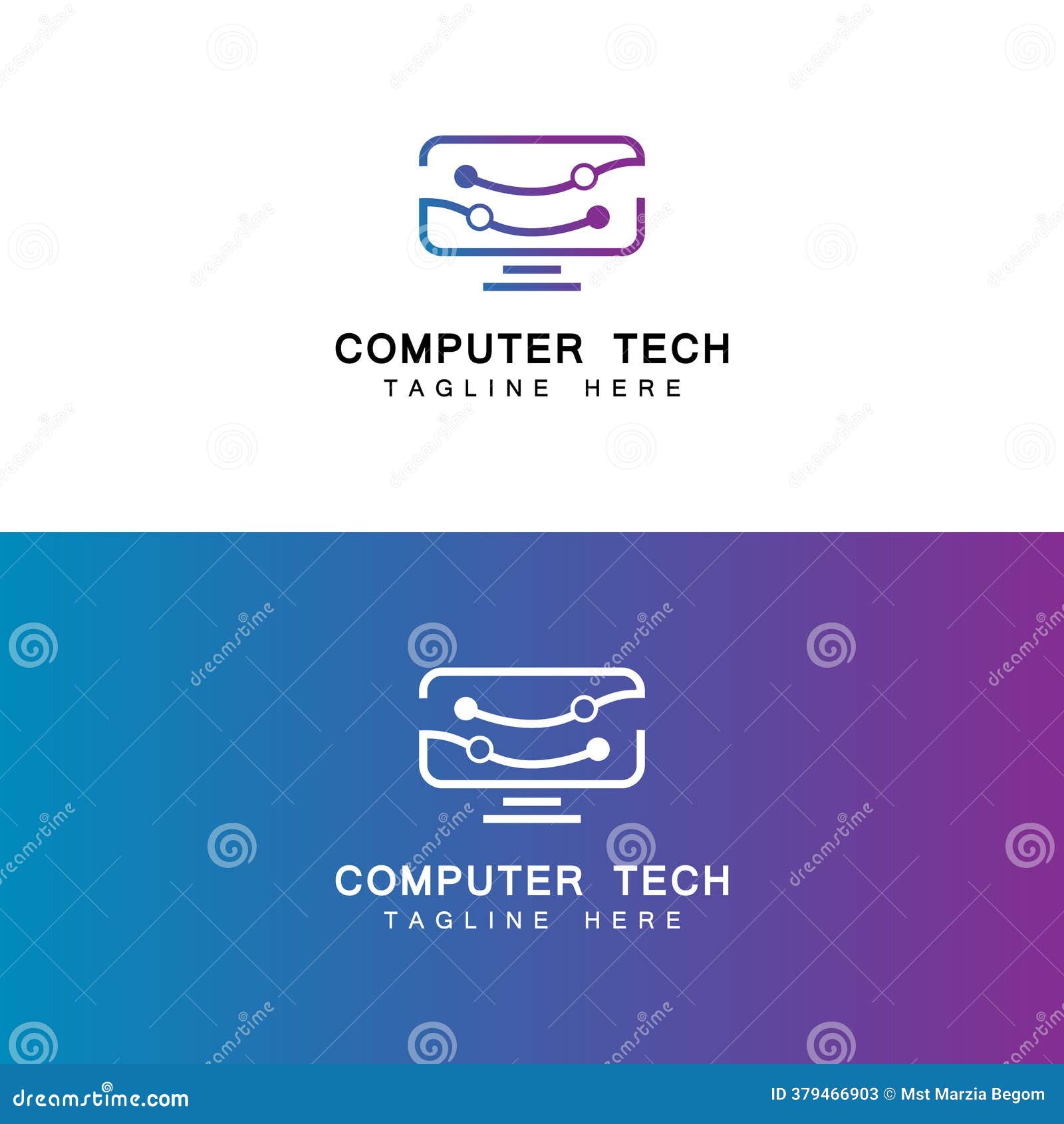 Computer Tech Linear Icons Set. Hardware, Software, Processor, Memory ...