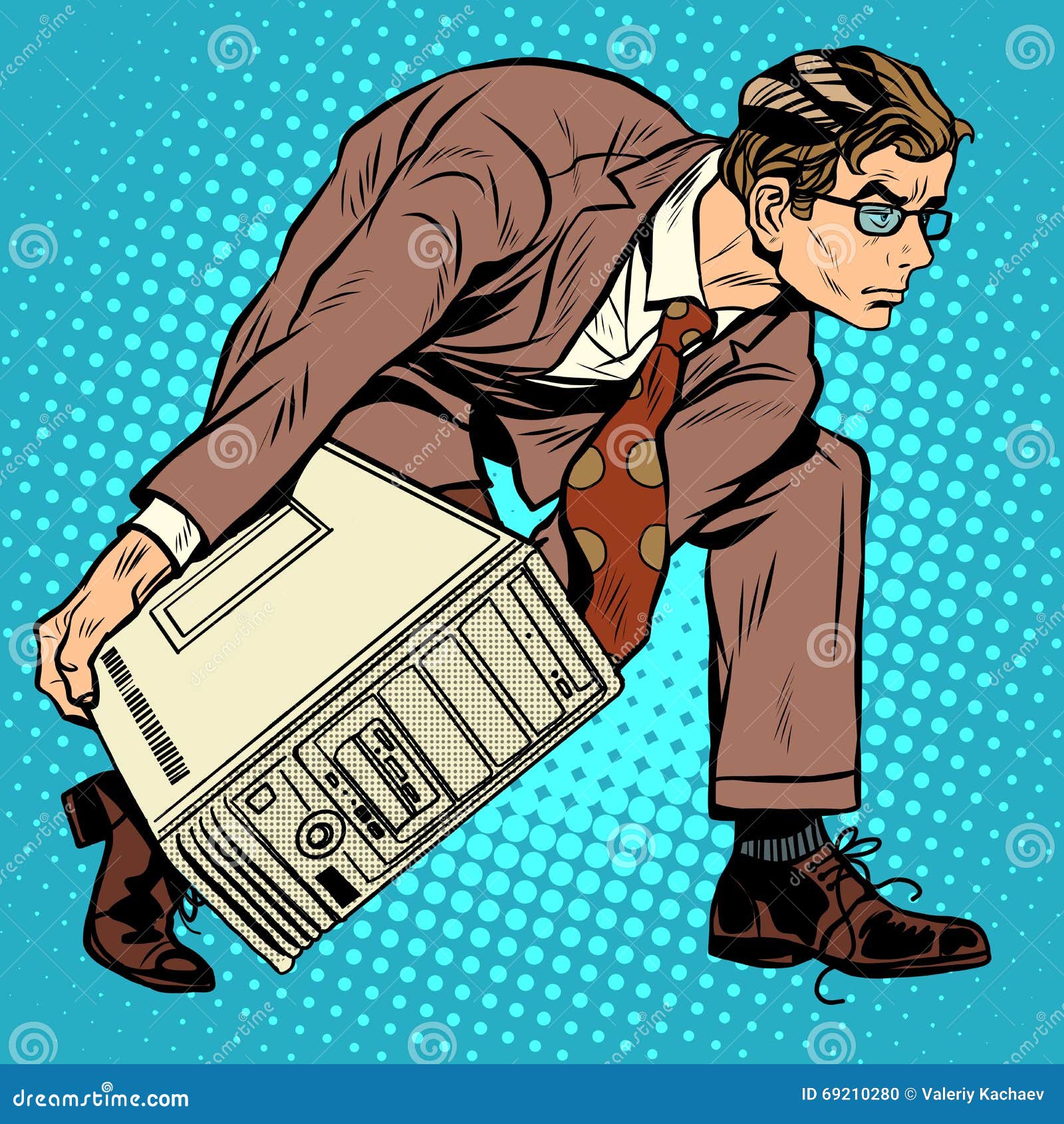 Computer tech stock vector. Illustration of proletariat - 69210280