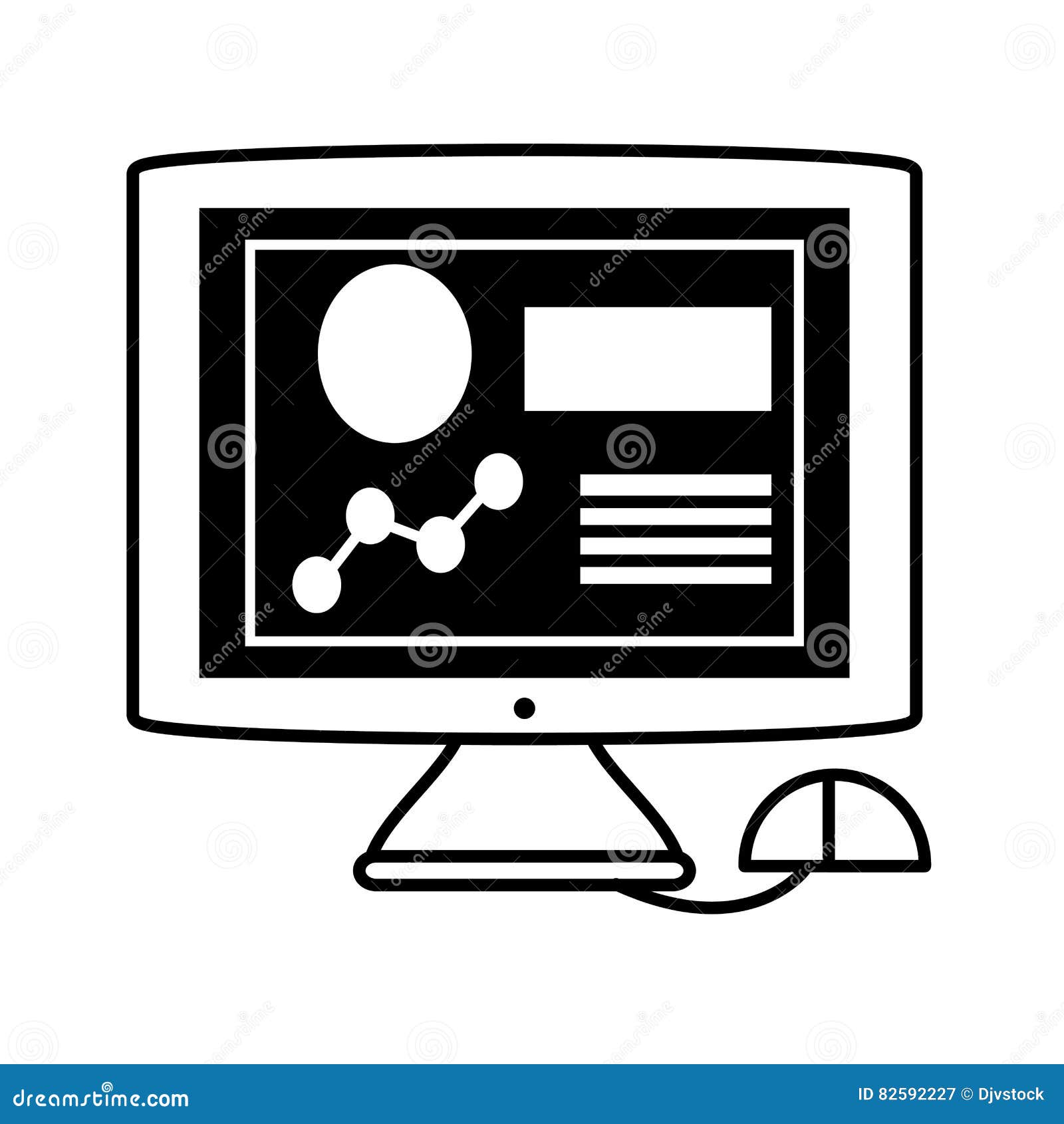 Computer Technical Circuit Electronic Linear Stock Illustration ...