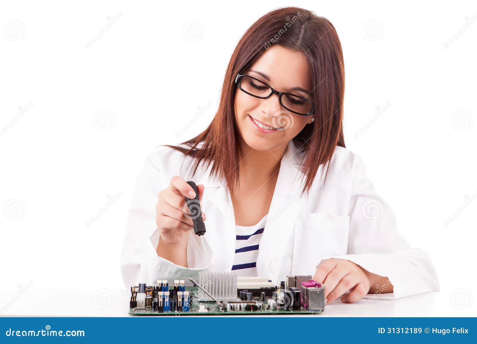 Computer technician stock image. Image of engineer, hardware - 31312189