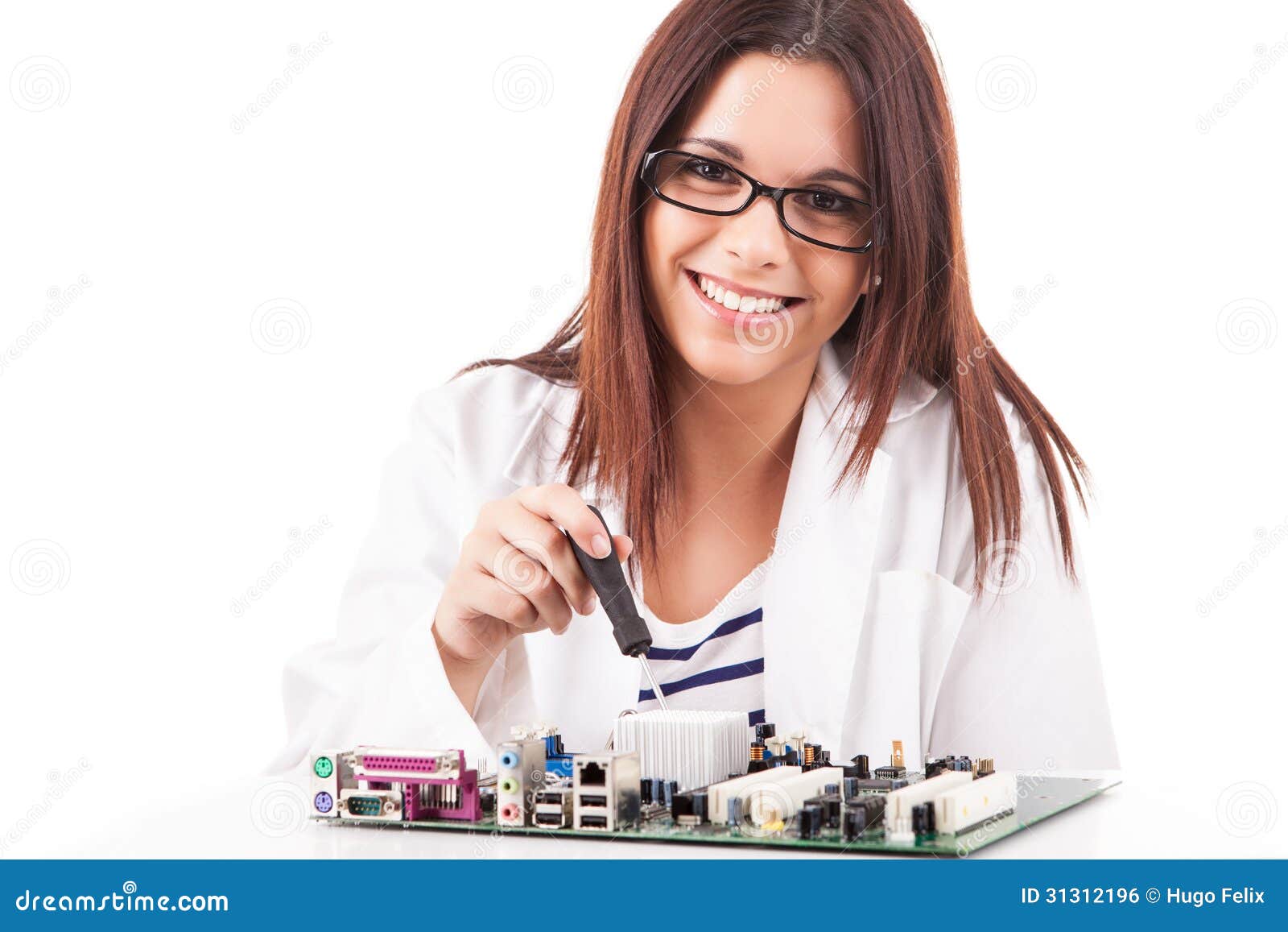 Computer technician stock photo. Image of equipment, data - 31312196