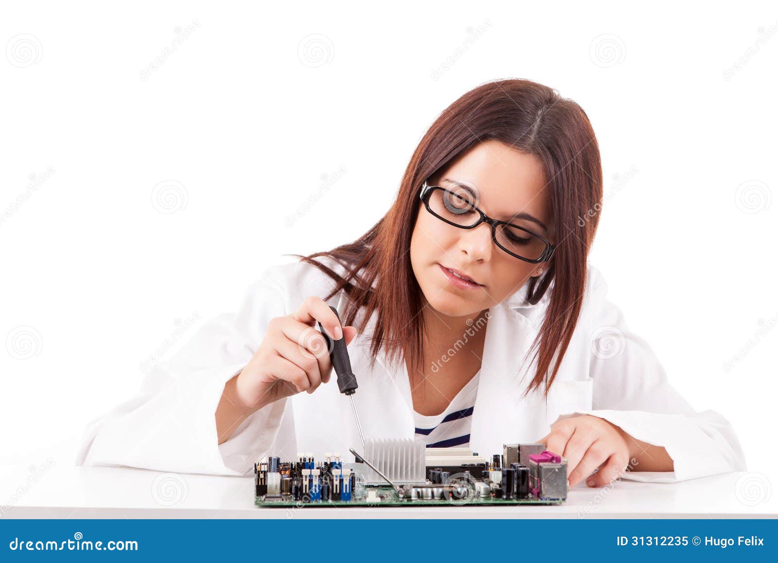 Computer technician stock image. Image of power, isolated - 31312235