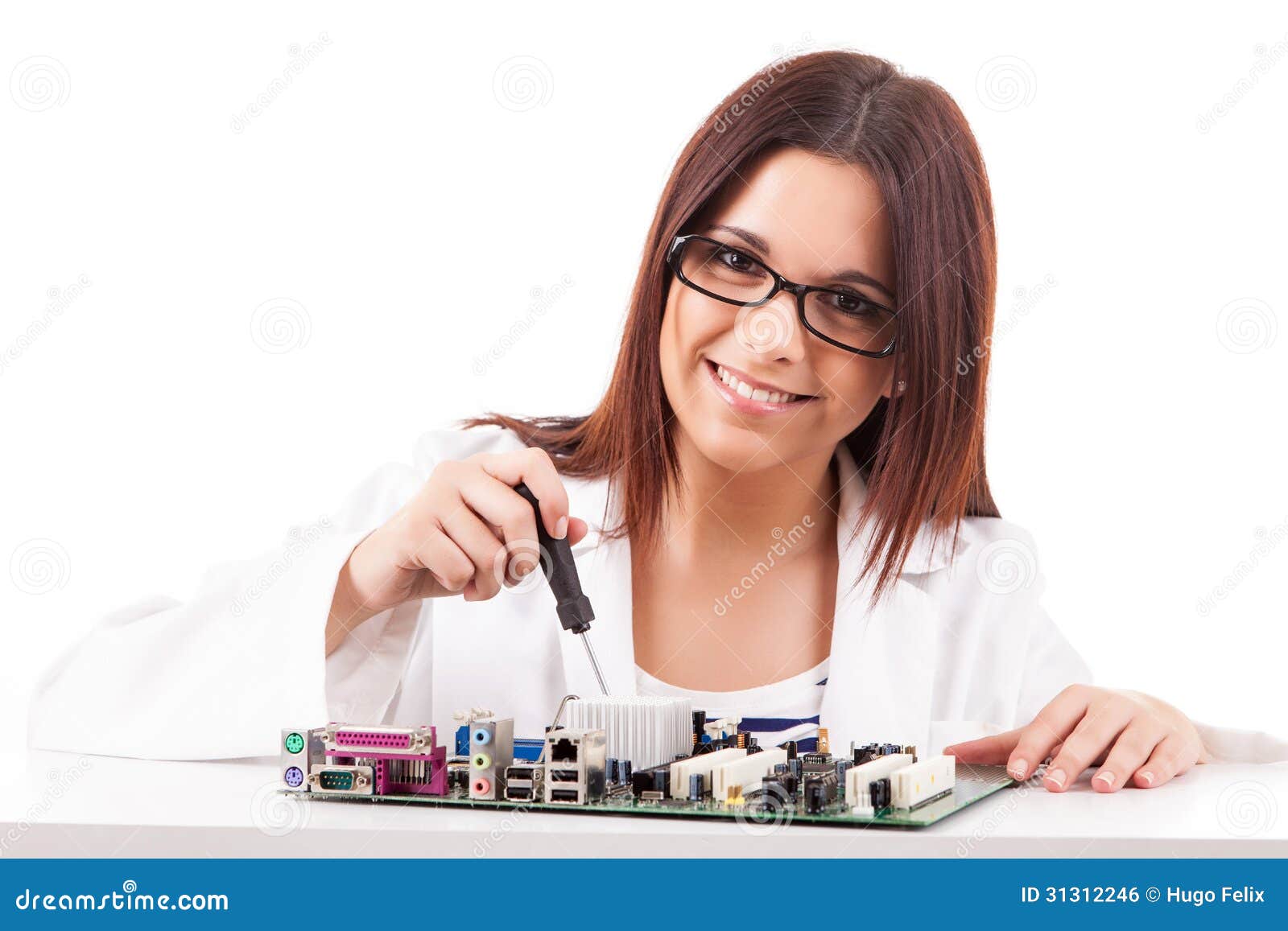 Computer technician stock photo. Image of business, install - 31312246