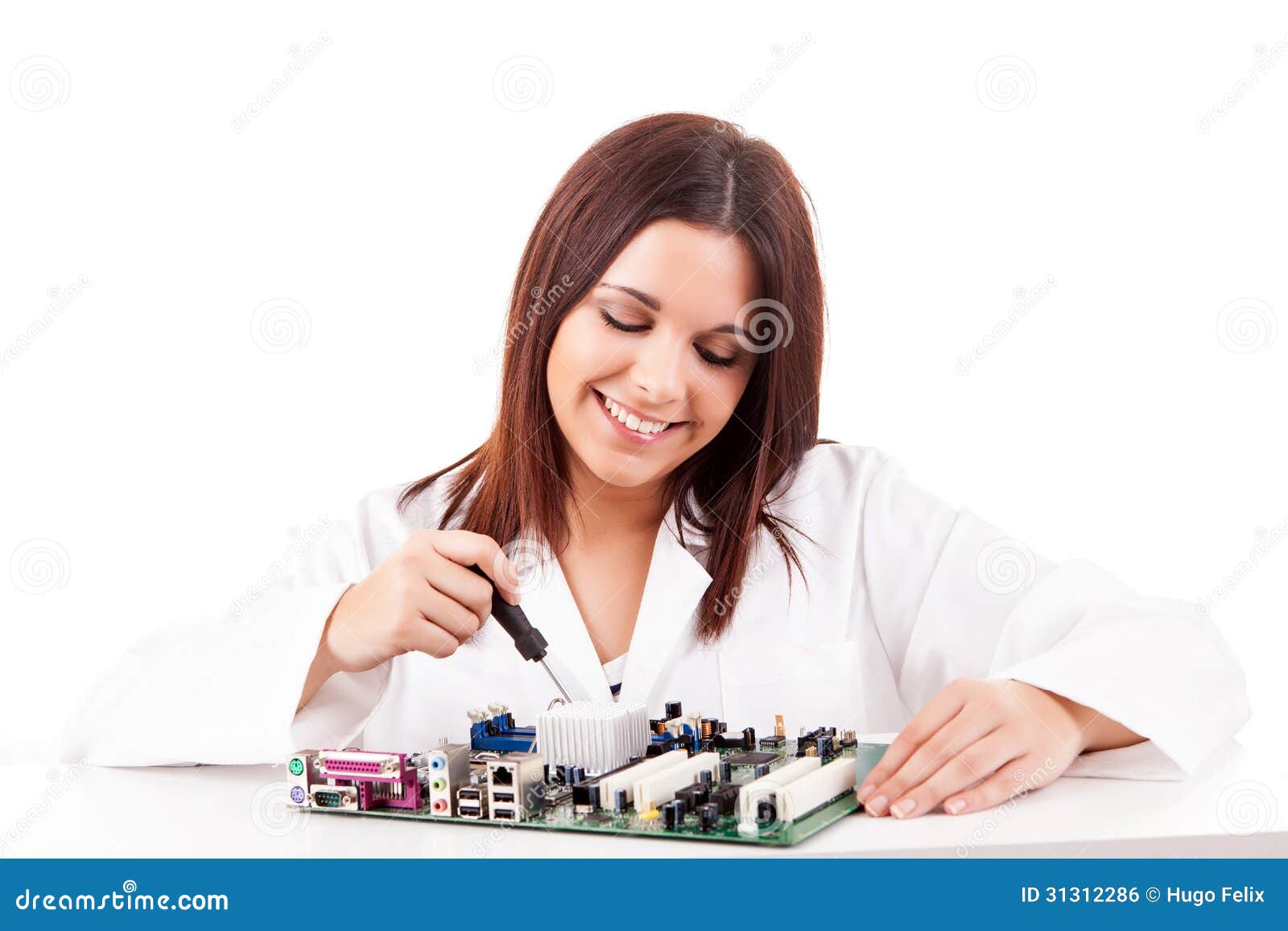 Computer technician stock photo. Image of disk, equipment - 31312286