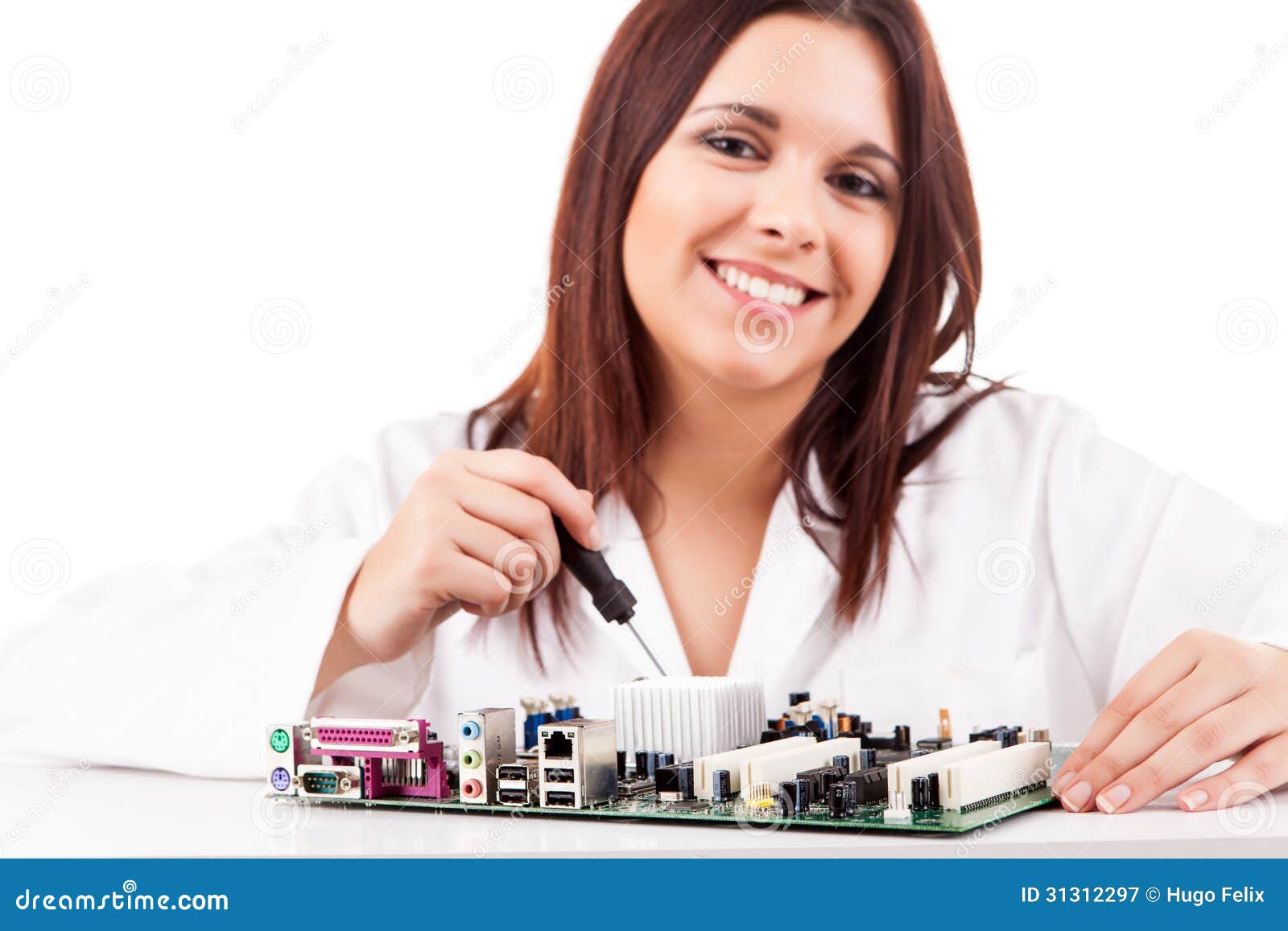 Computer technician stock image. Image of assembly, computer - 31312297