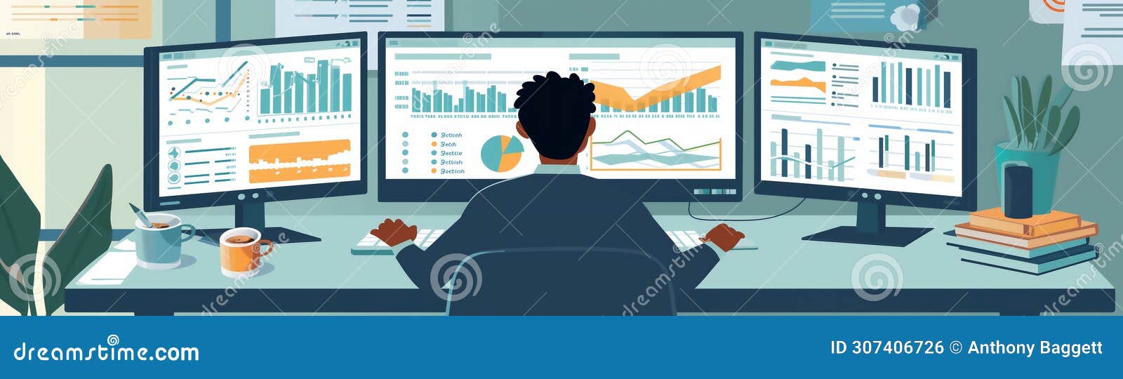 Computer Technician Line Icons, Signs, Vector Set, Outline Illustration ...