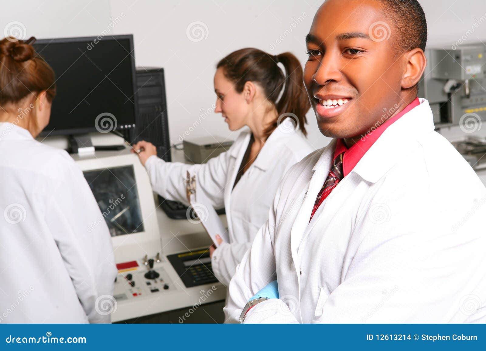 Computer Technicians stock photo. Image of male, group - 12613214