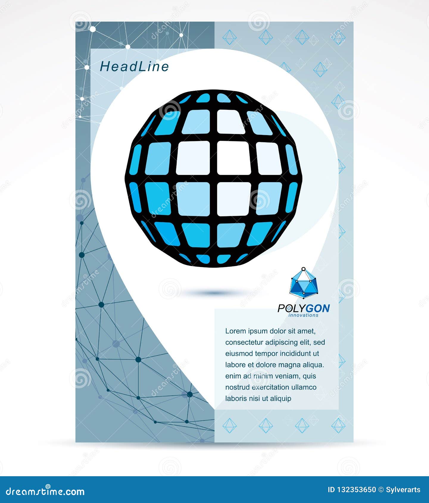 Computer Technologies Creative Advertisement Brochure. Abstract Stock ...