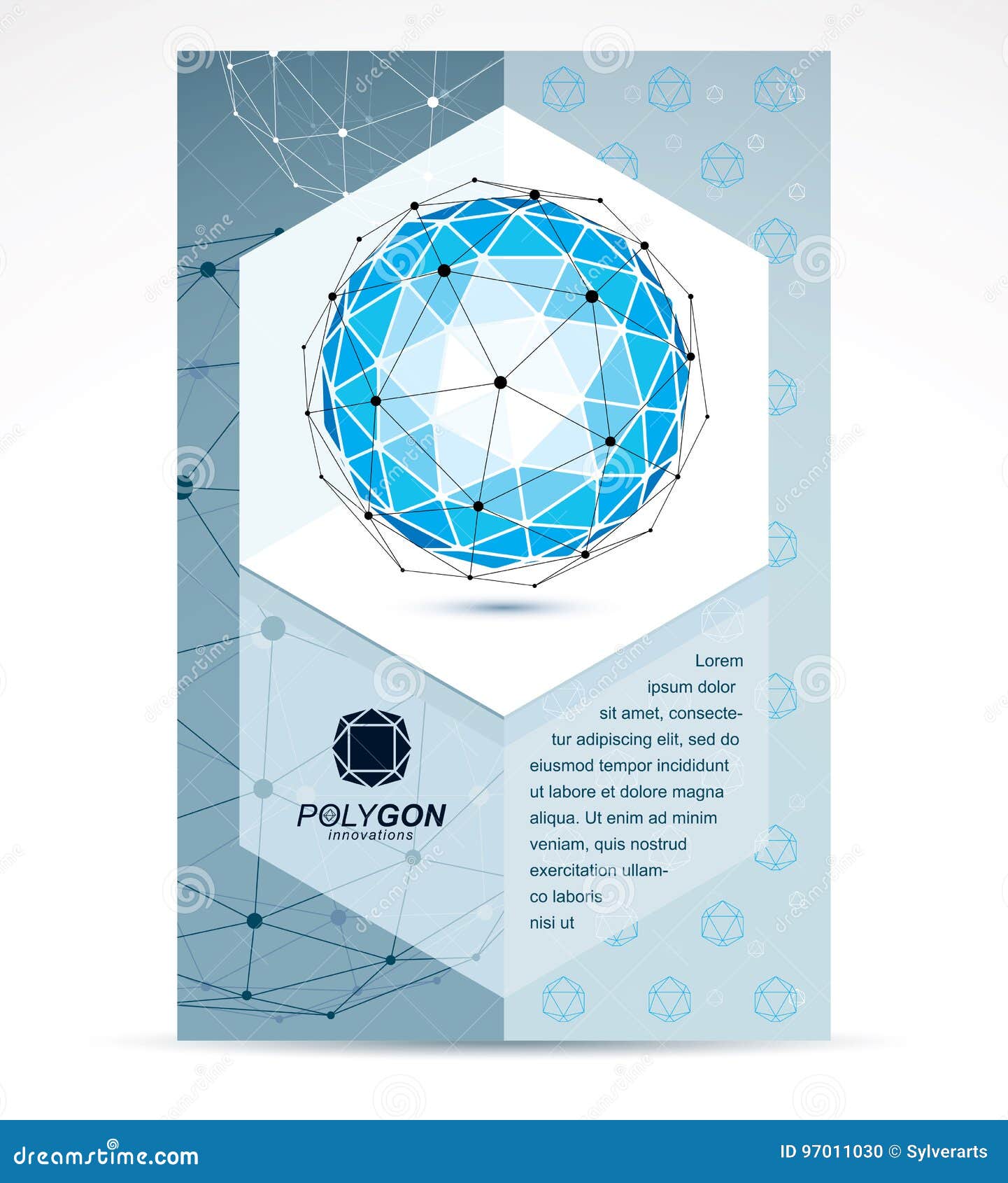 Computer Technologies Creative Advertisement Brochure. Abstract Stock ...