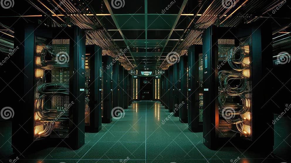 Computer Technologies Mainframe Stock Illustration - Illustration of ...