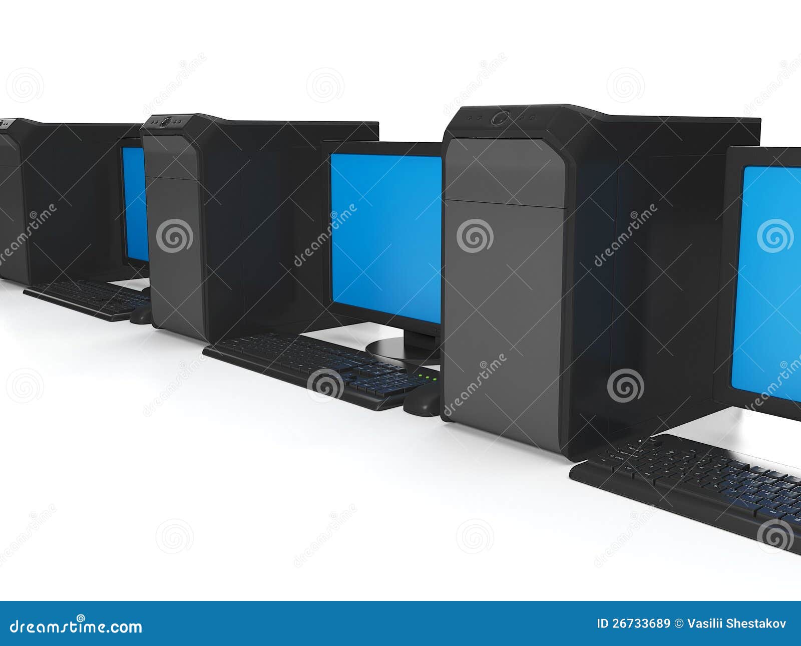 Group Of Computers Stock Photo | CartoonDealer.com #15354300