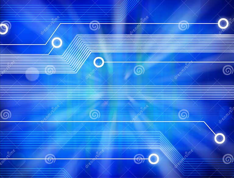 Computer Technology Abstract Background Stock Illustration ...