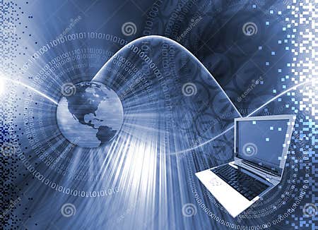 Computer Technology Background Stock Illustration - Illustration of ...