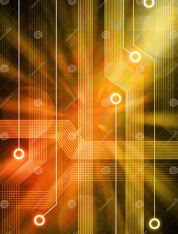Computer Technology Background Circuit Stock Illustration ...