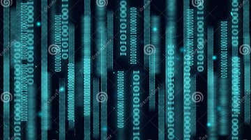 Computer Technology Background Concept, Virtual Numbers 0 and 1 Codes ...