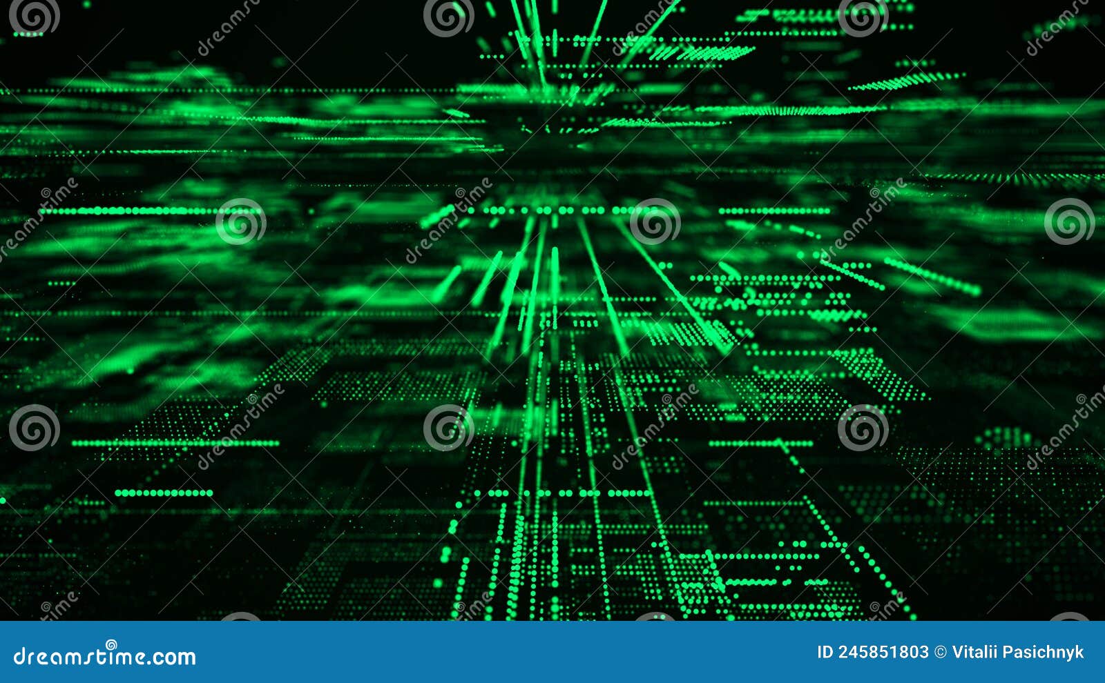 Computer Technology Background. Digital Data Flow. Network Connection Structure. Big Data ...