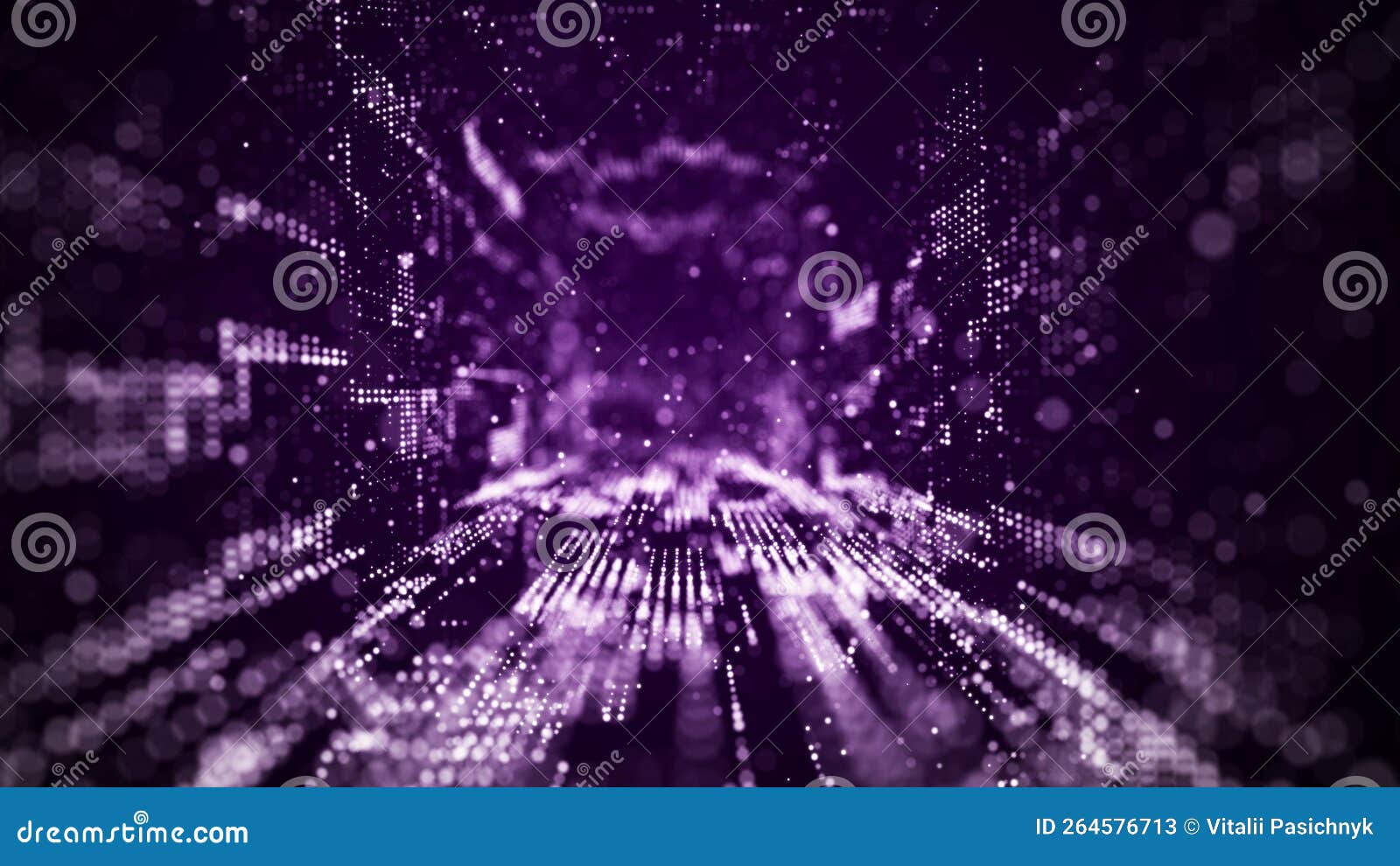 Computer Technology Background Digital Data Flow Network Connection