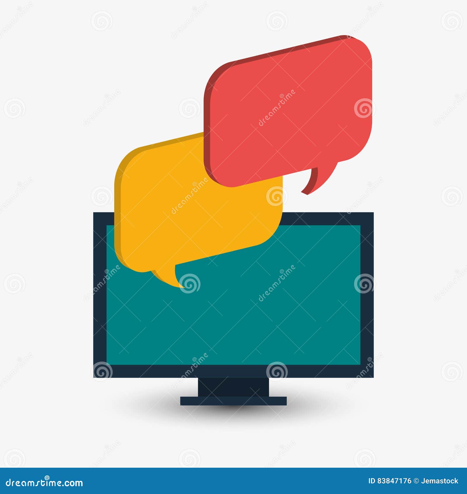 Computer Chat Clipart