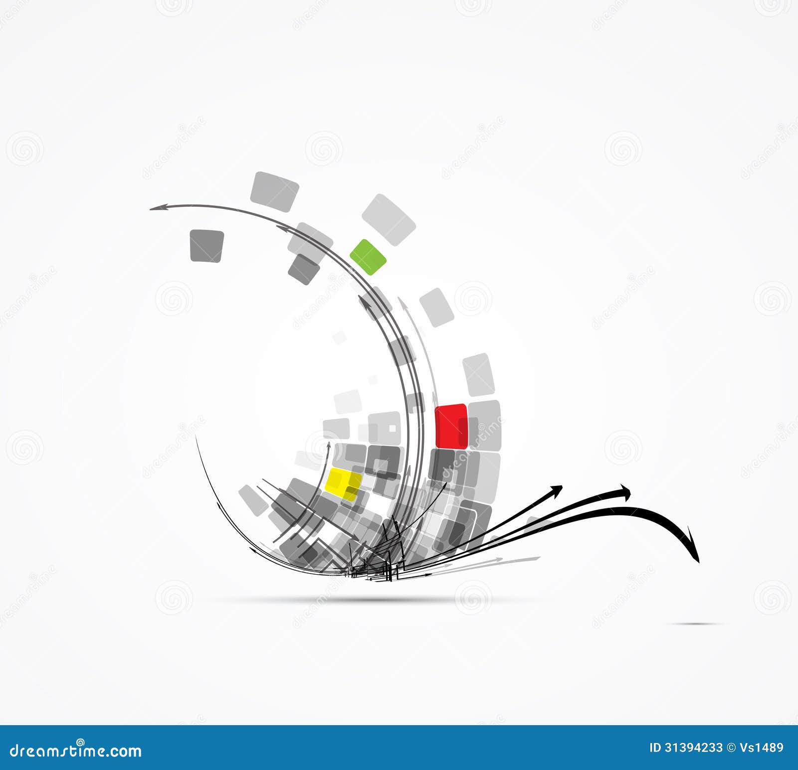 Chip Concept, Future, Cyberpunk, Computer Elements. Cartoon Vector ...