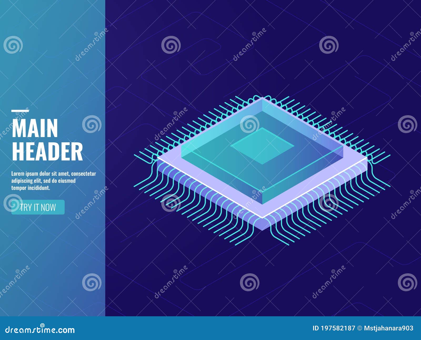 Computer Technology, Computer Processor Unit, Cpu, Data Processing, Server Room, Database and ...