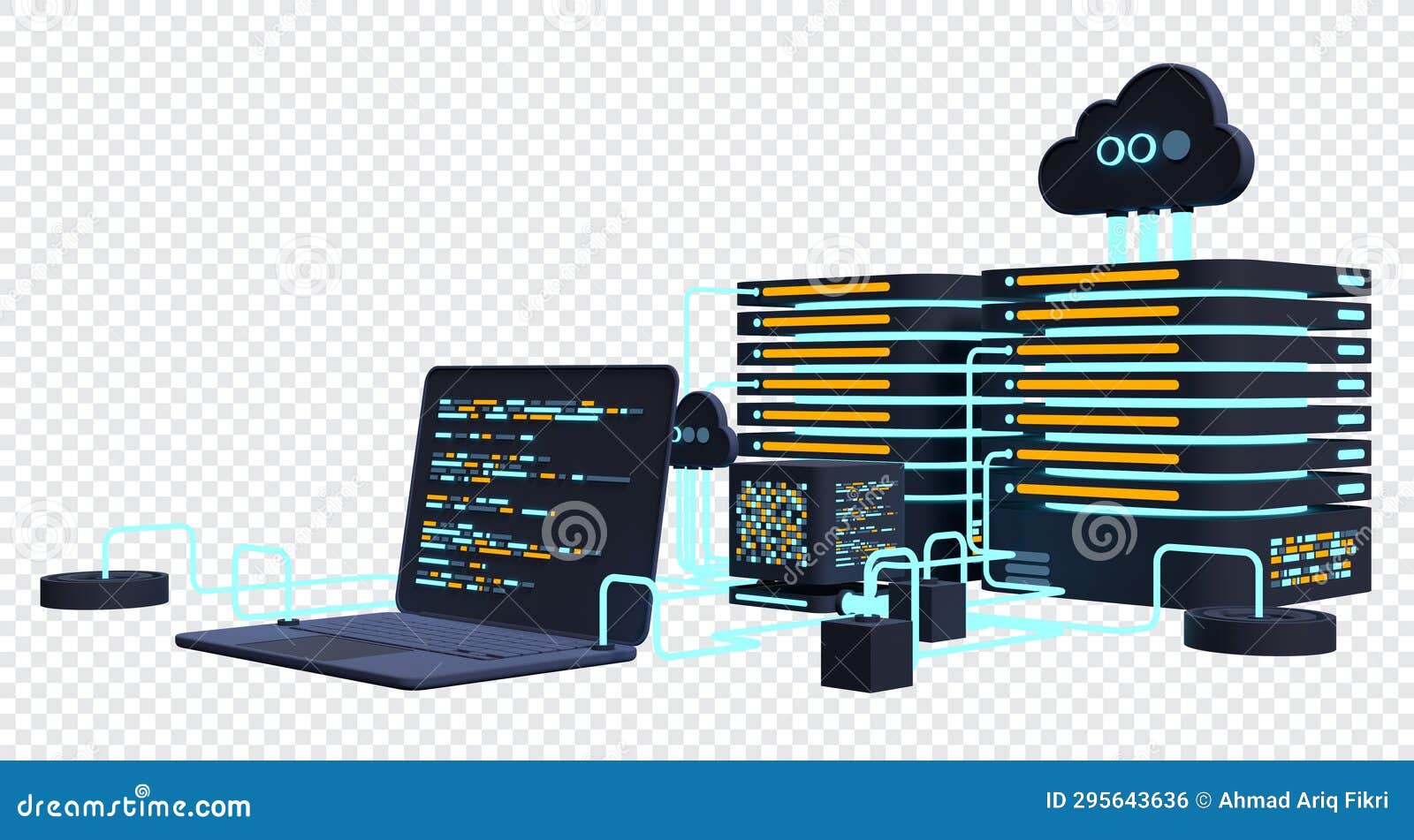 Computation Center Office People And Interact With Computers Vector ...