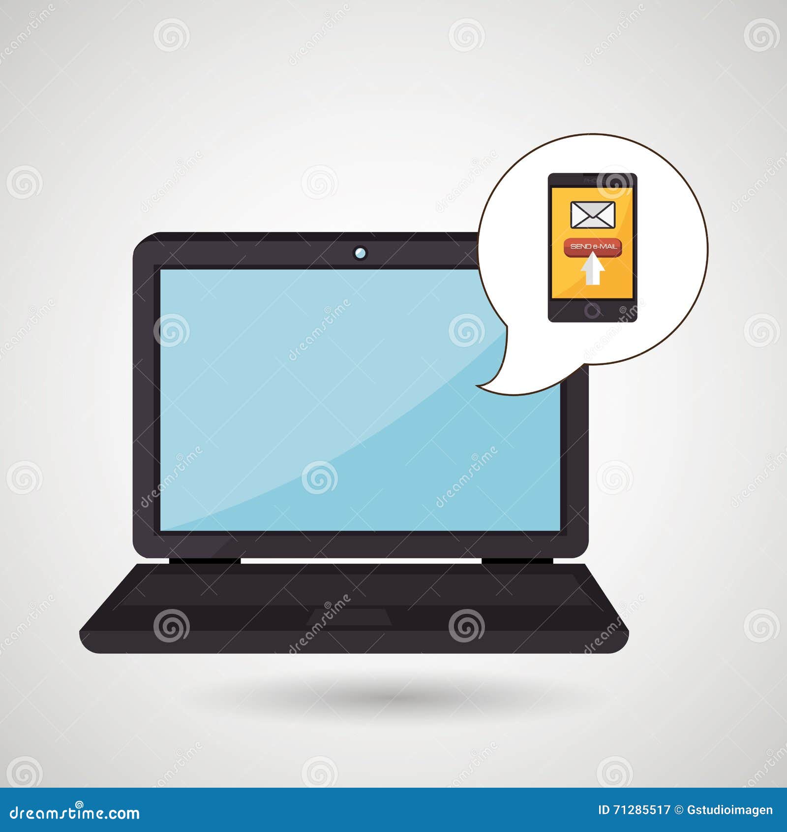 Computer technology design stock illustration. Illustration of media ...