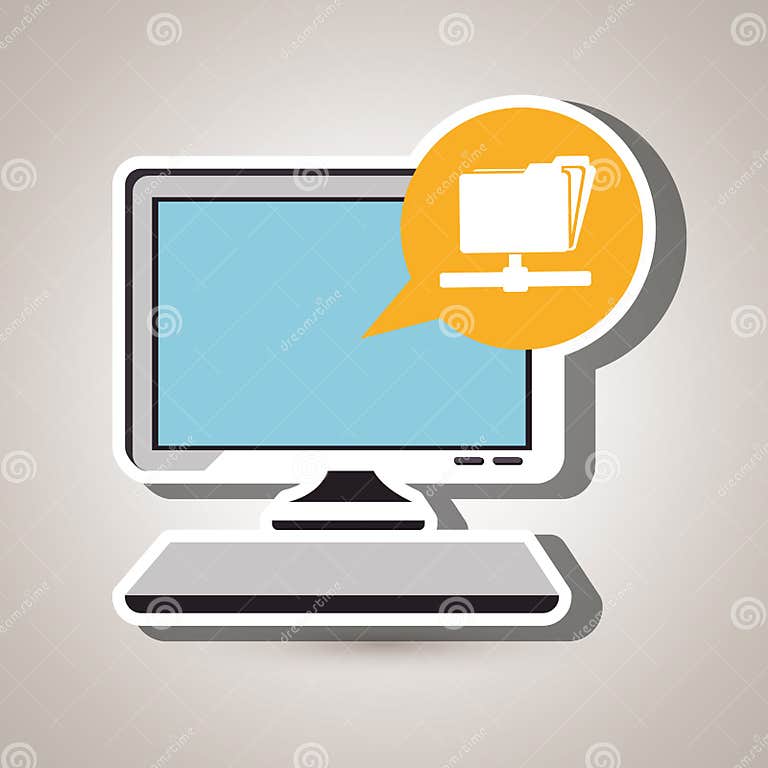 Computer technology design stock illustration. Illustration of business ...