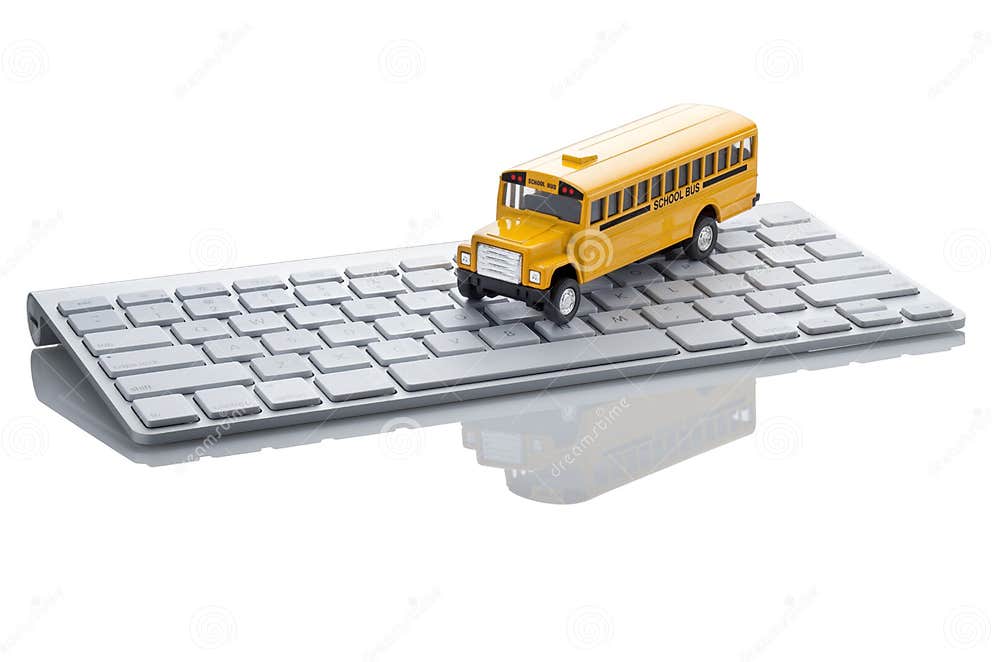 Online Computer Technology Education School Learning Stock Image ...