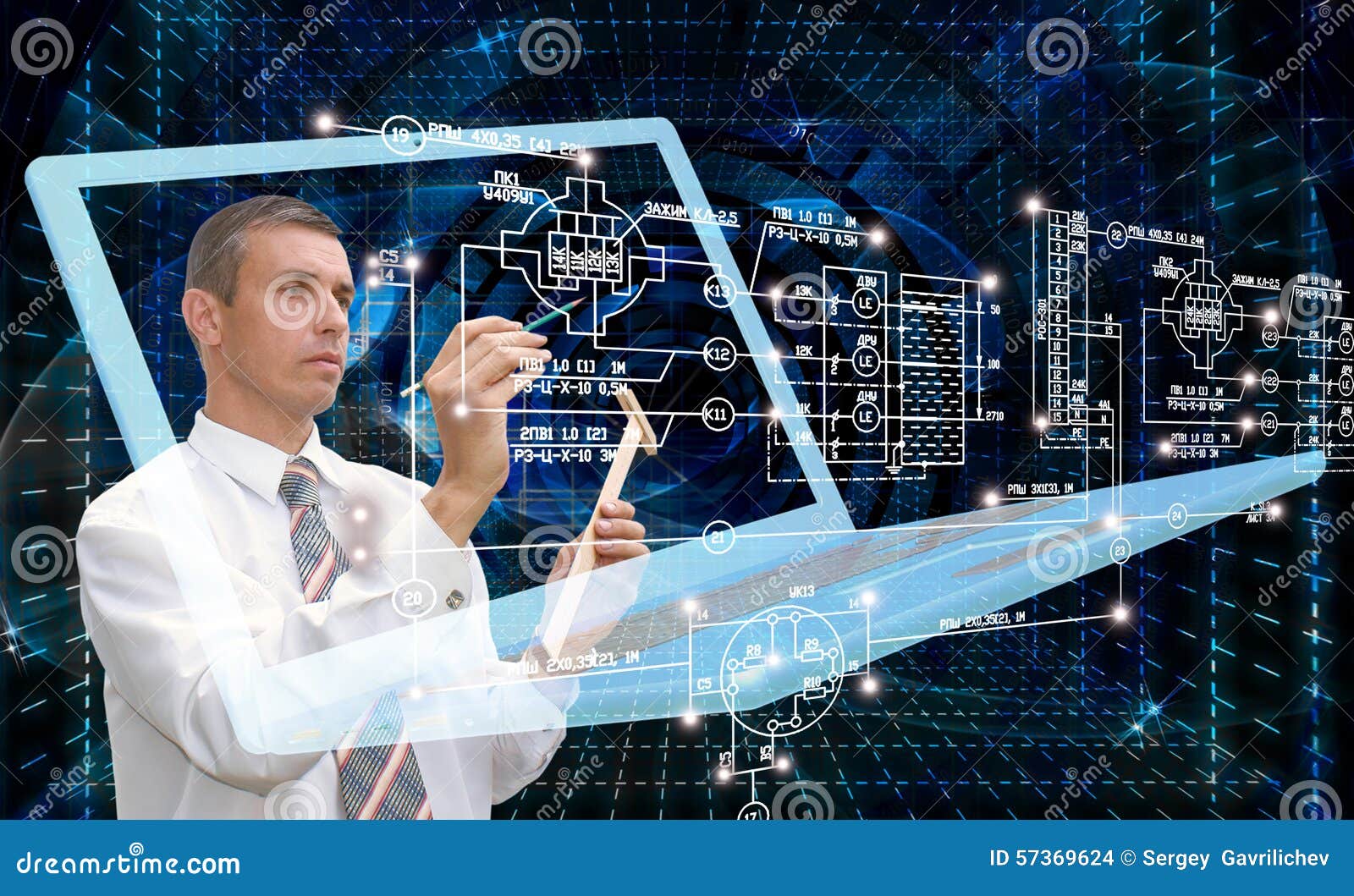Computer technology stock photo. Image of digital, pencil - 57369624