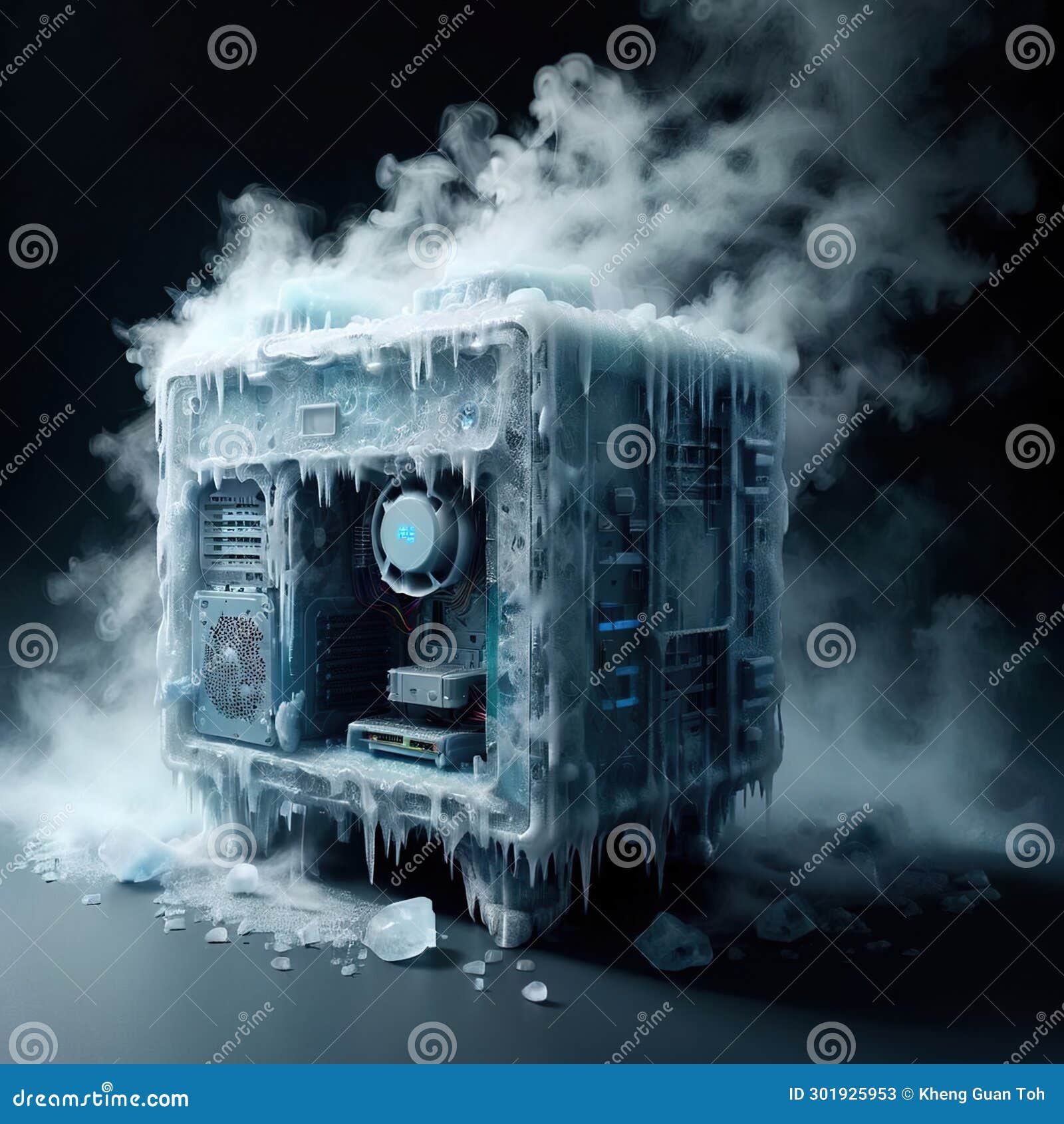 Computer, Technology Failure, Frosty and Cold, Business Stuck, Interior ...