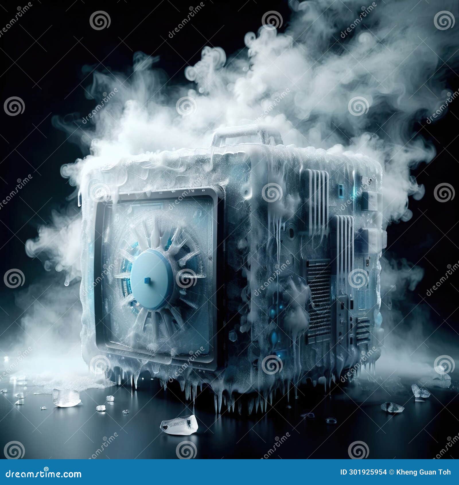 Computer, Technology Failure, Frosty and Cold, Business Stuck, Interior ...