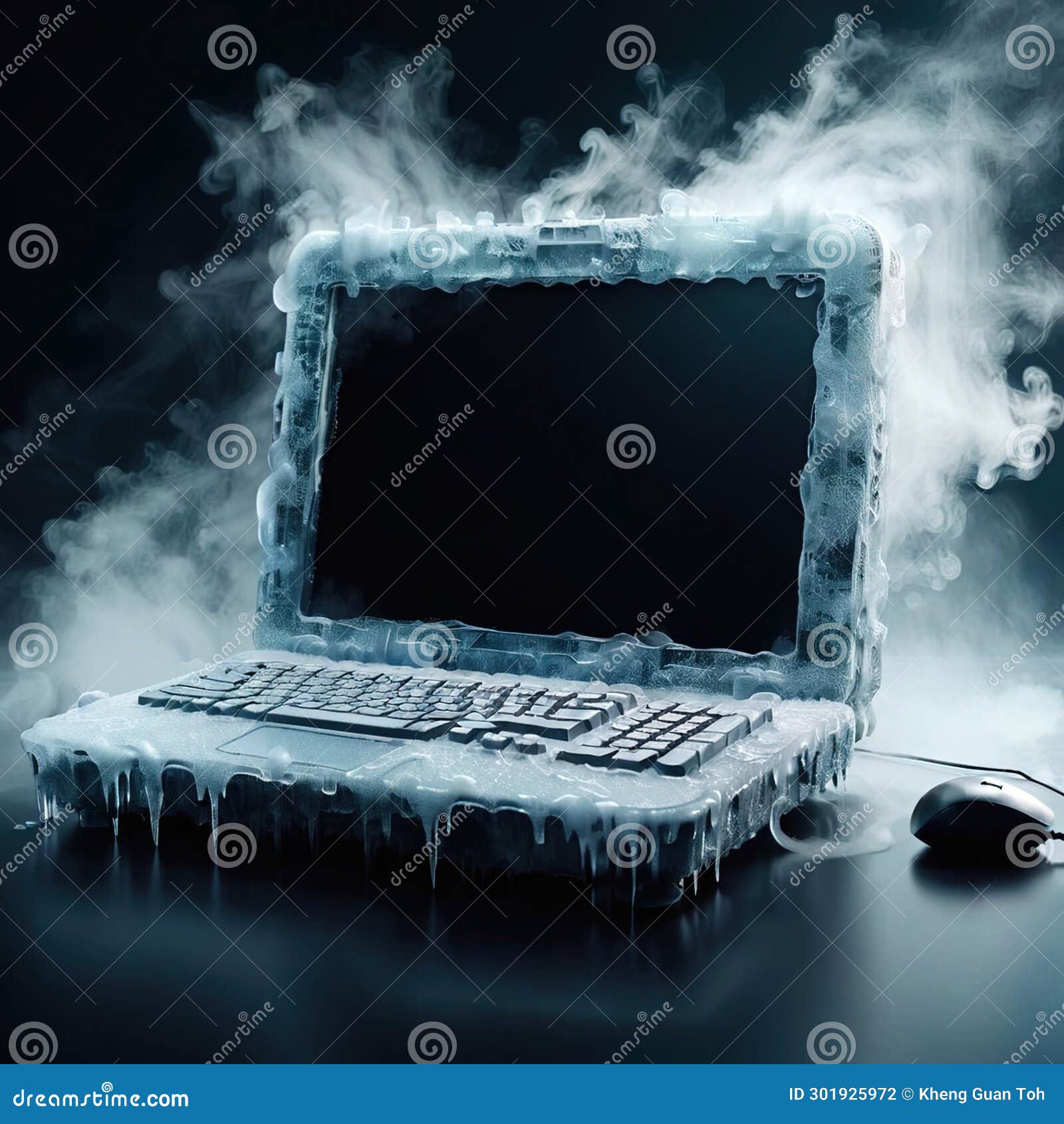 Computer, Technology Failure, Frosty and Cold, Business Stuck, Interior ...