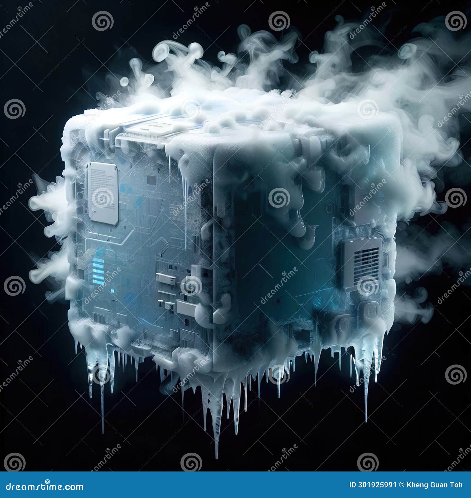 Computer, Technology Failure, Frosty and Cold, Business Stuck, Interior ...