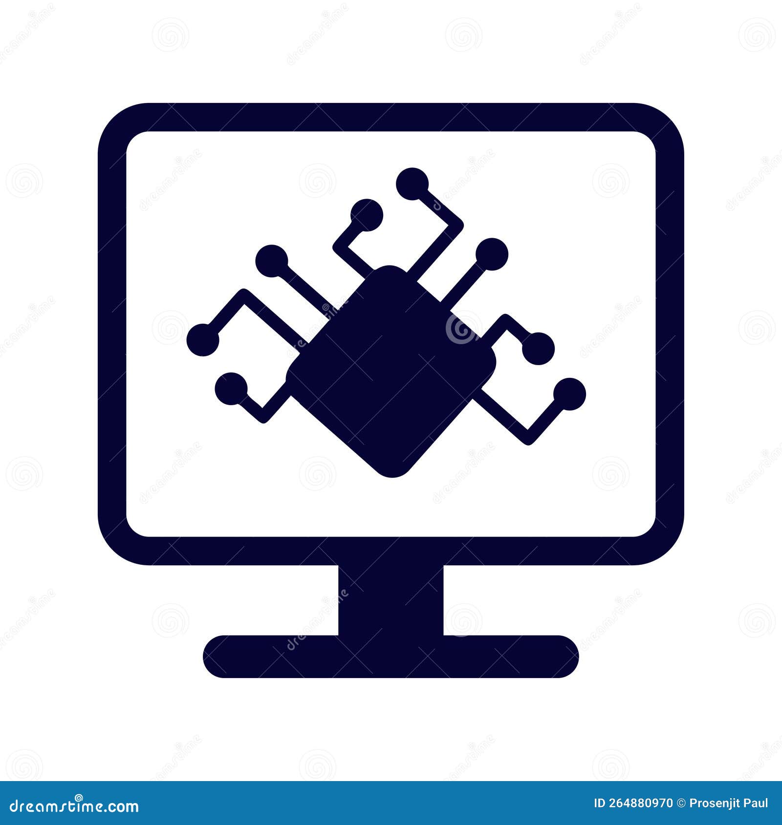 Computer technology icon stock vector. Illustration of technology ...