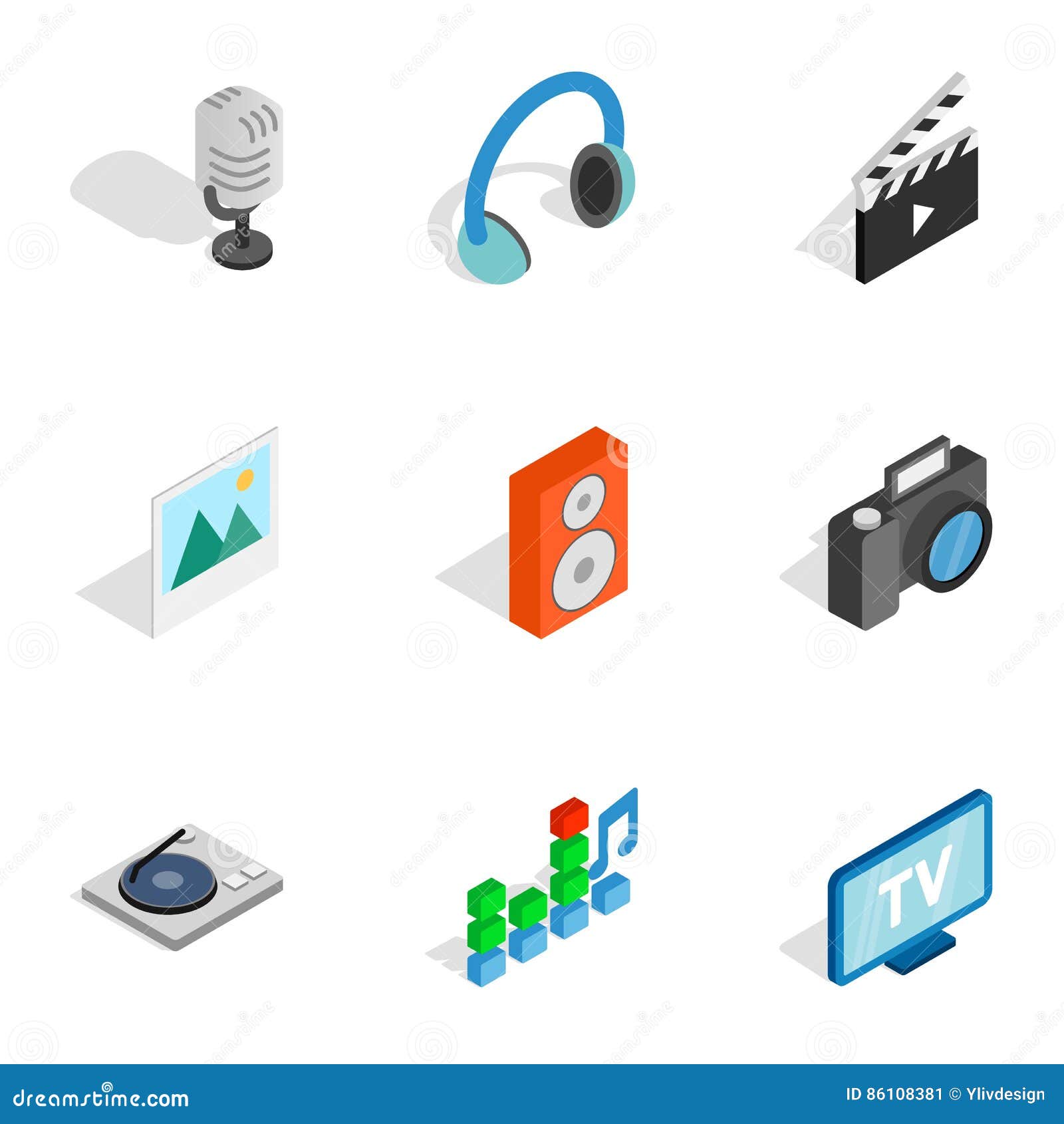 Computer Technology Icons, Isometric 3d Style Stock Vector ...