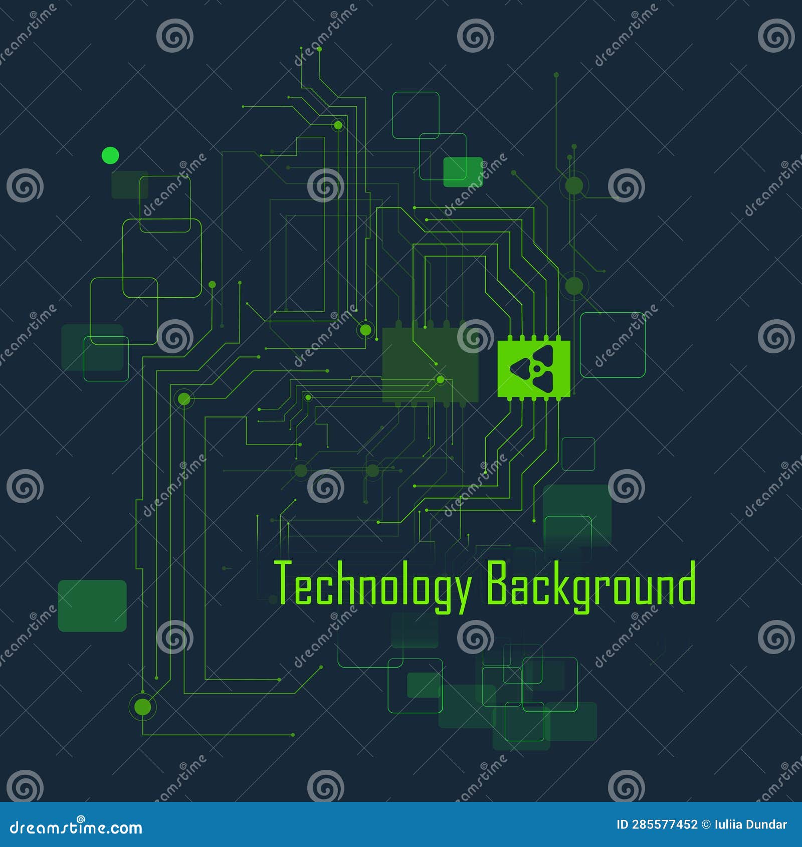 Vector Illustration of Abstract Technology Background Stock Vector ...