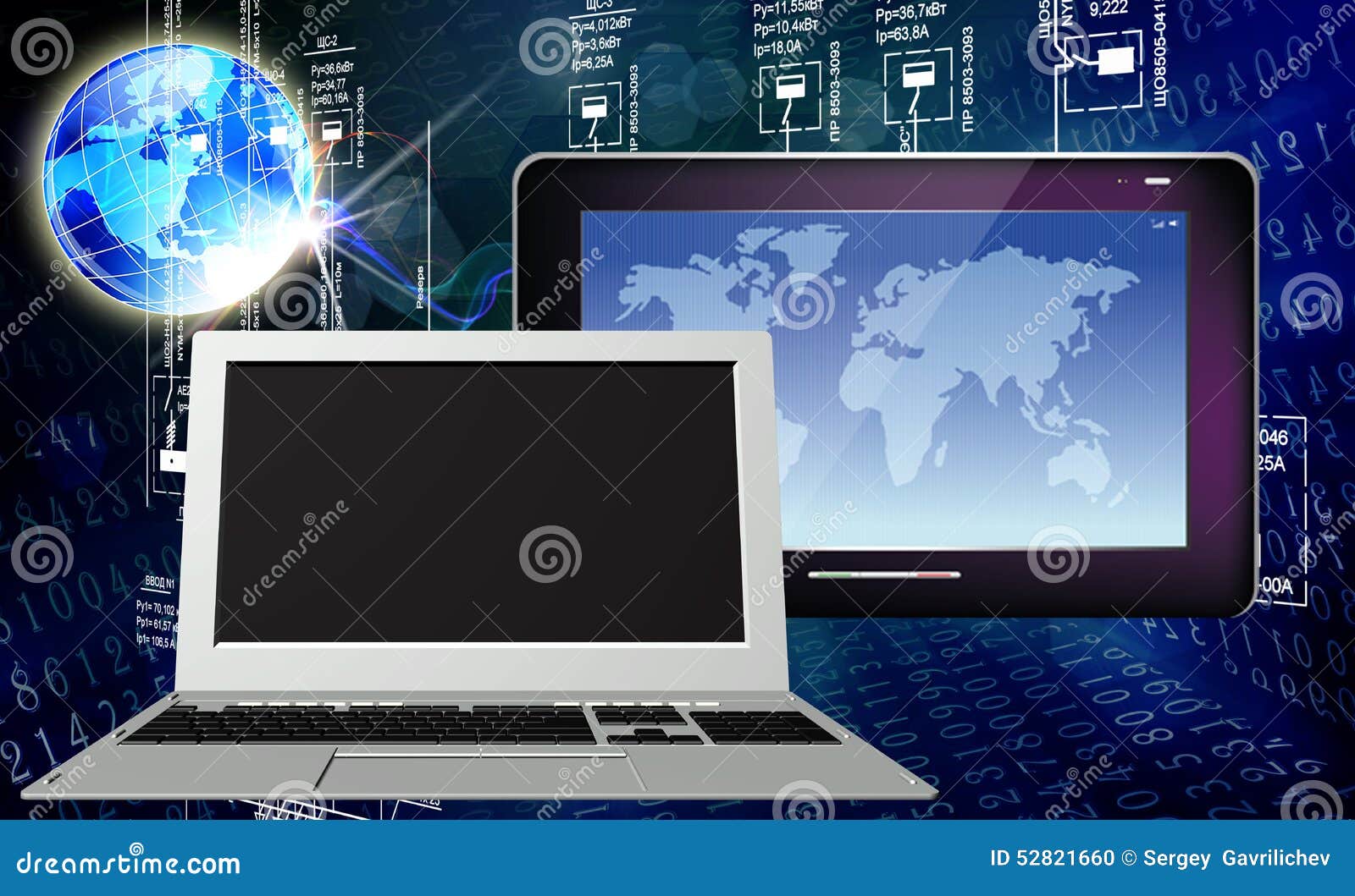 Computer technology stock photo. Image of connect, engineering - 52821660
