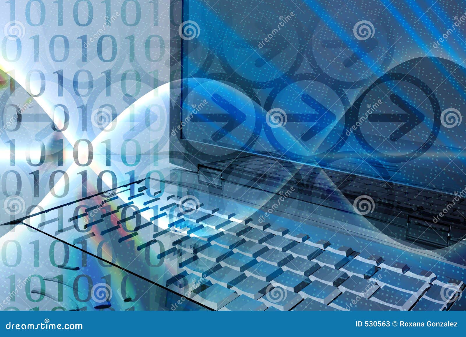 Computer technology mix stock illustration. Illustration of equipment ...