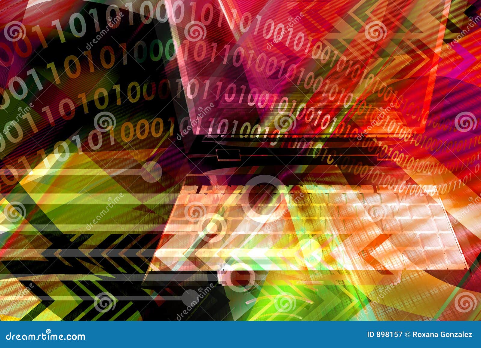 Computer technology mix stock illustration. Illustration of liquid - 898157