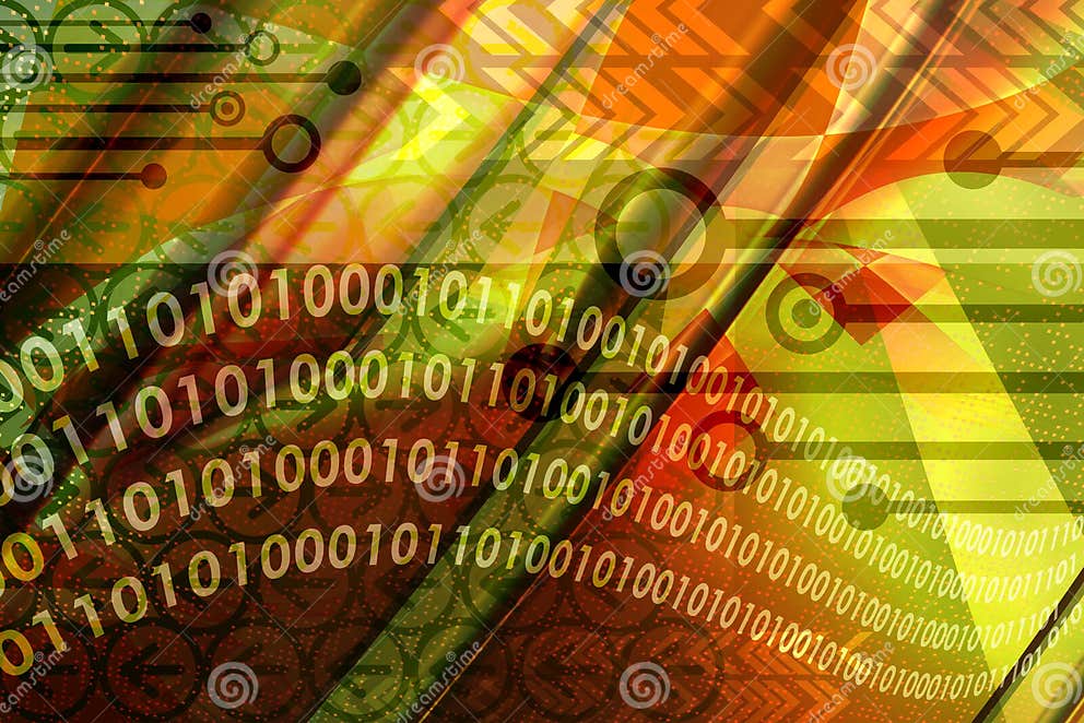 Computer technology mix stock illustration. Illustration of connect ...