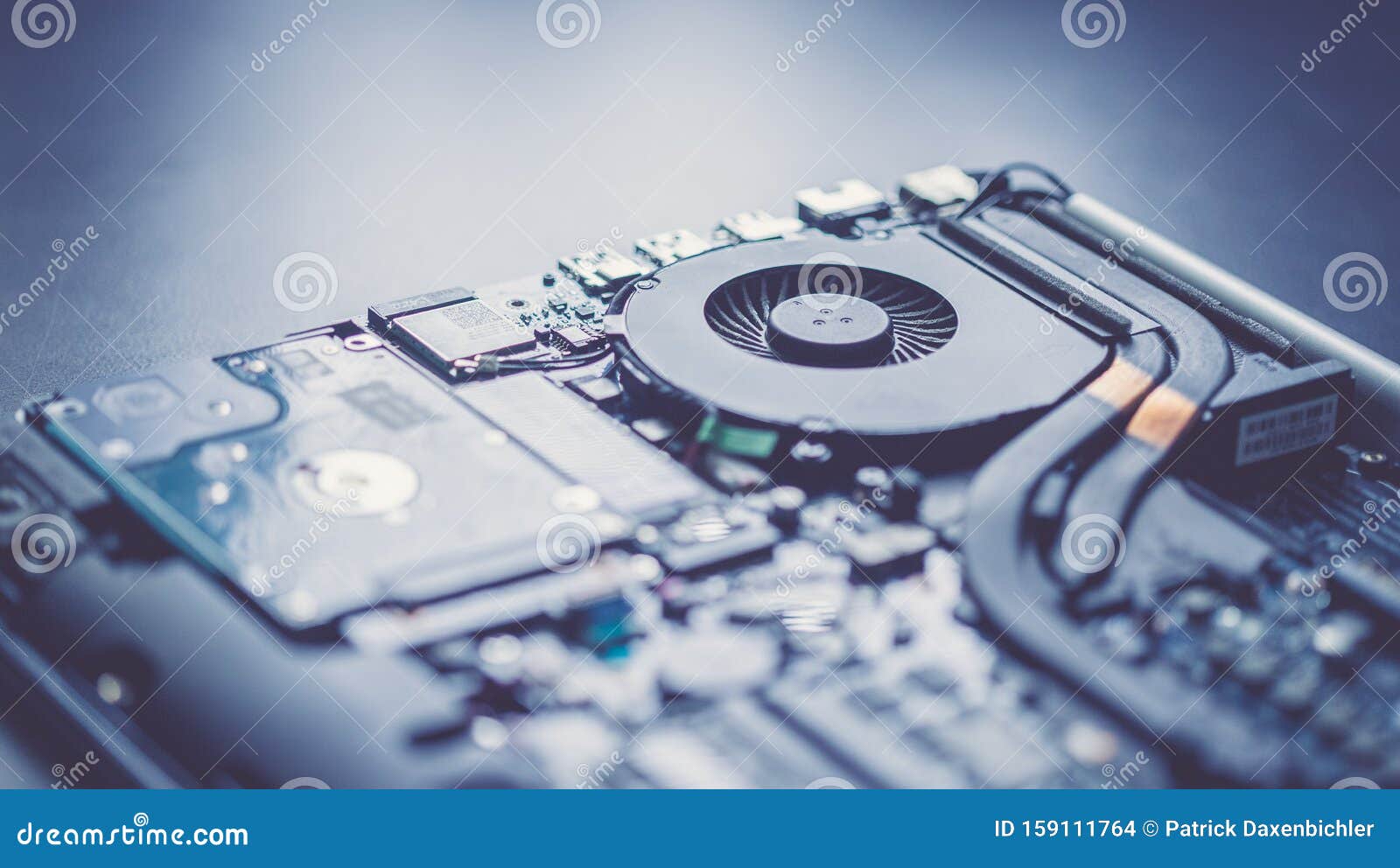 Computer Technology, Overclocking: Close Up of a Cooling Fan on a ...