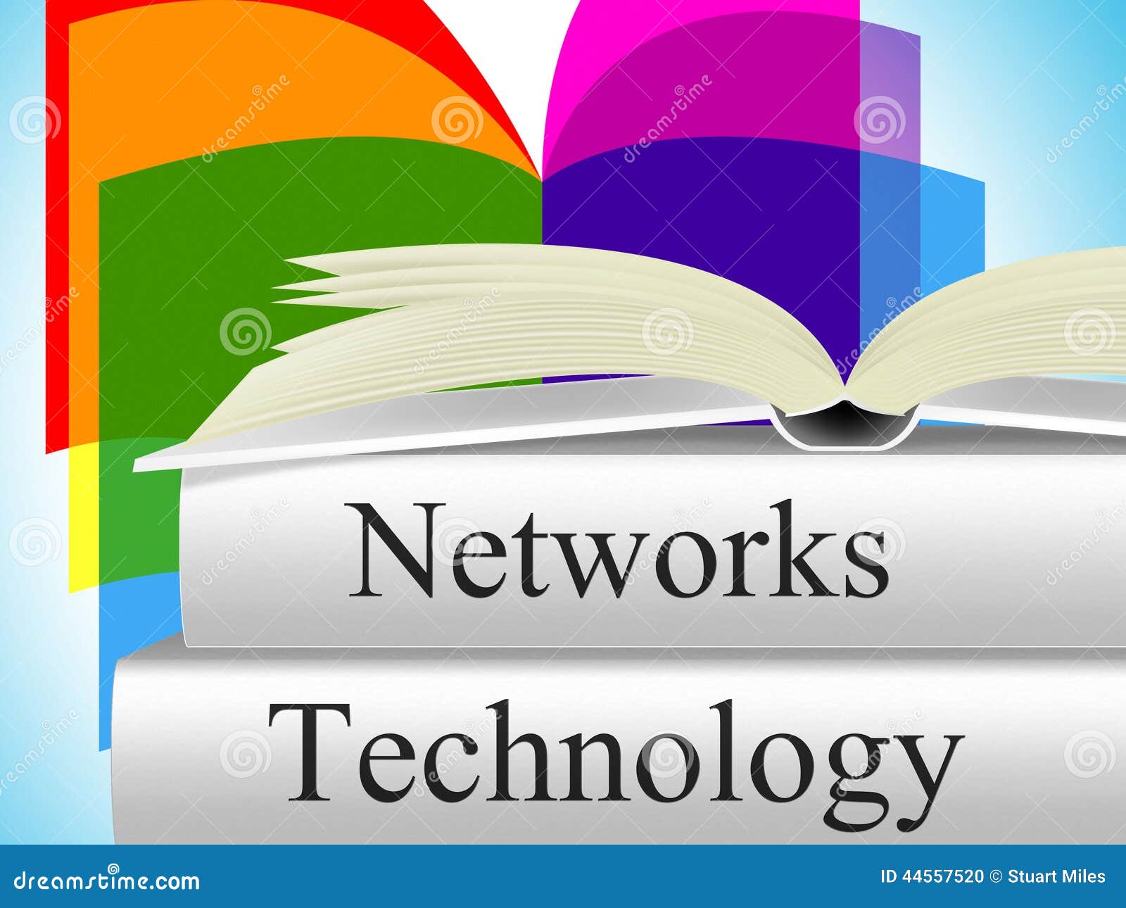 Computer Technology Shows Lan Network and Connection Stock Illustration ...