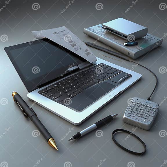 Computer for Technology To Everyone Stock Illustration - Illustration ...